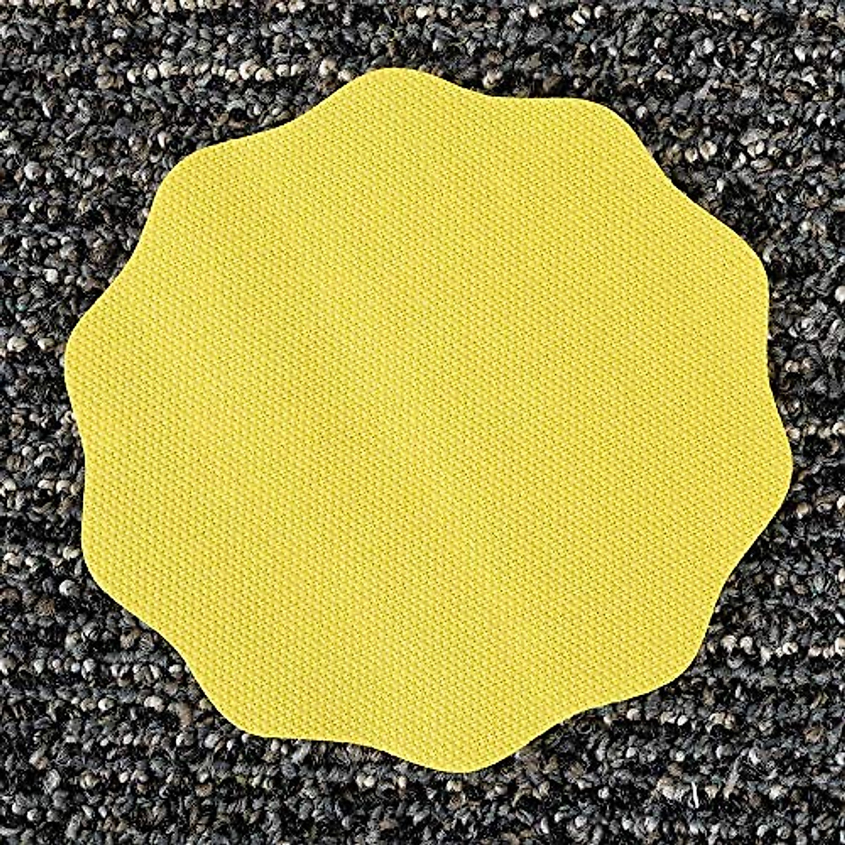Really Good Stuff Carpet Mark-Its – Colorful 5” x 5” Carpet Spots – Keep Students Organized or in Groups – Six Bright Rainbow Colors – Durable with No-Slide Back, Sticks to Most Carpets, Set of 24
