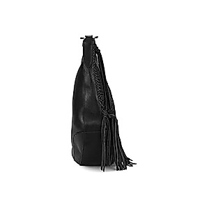 Frye Melissa Woven Large Scooped Hobo, Black