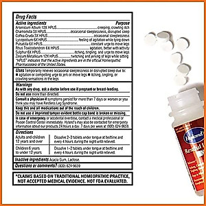 Hyland's Restful Legs PM Quick Dissolving Tablets - 50 Tablets, Pack of 5