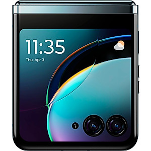 Motorola RAZR 40 Ultra 5G Dual 512GB 12GB RAM Unlocked (GSM Only | No CDMA - not Compatible with Verizon/Sprint) China Version, Foldable Smartphone – Black