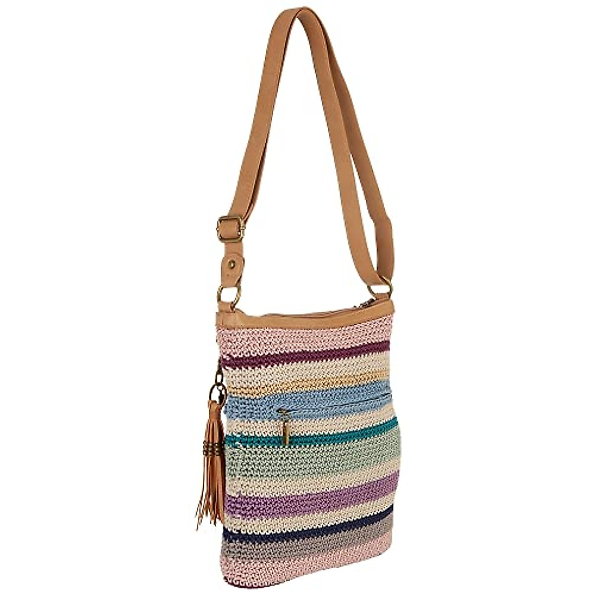 The Sak Lucia Crochet Crossbody Mendocino Stripe One Size
