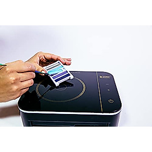 Z Palette De-Potting Spatula, Dual-Ended Multicolor Steel Tool for Makeup Palettes, Empty Magnetic Palette Compatible, Professional Mixing & Blending, Iridescent Finish, 6.5" Length