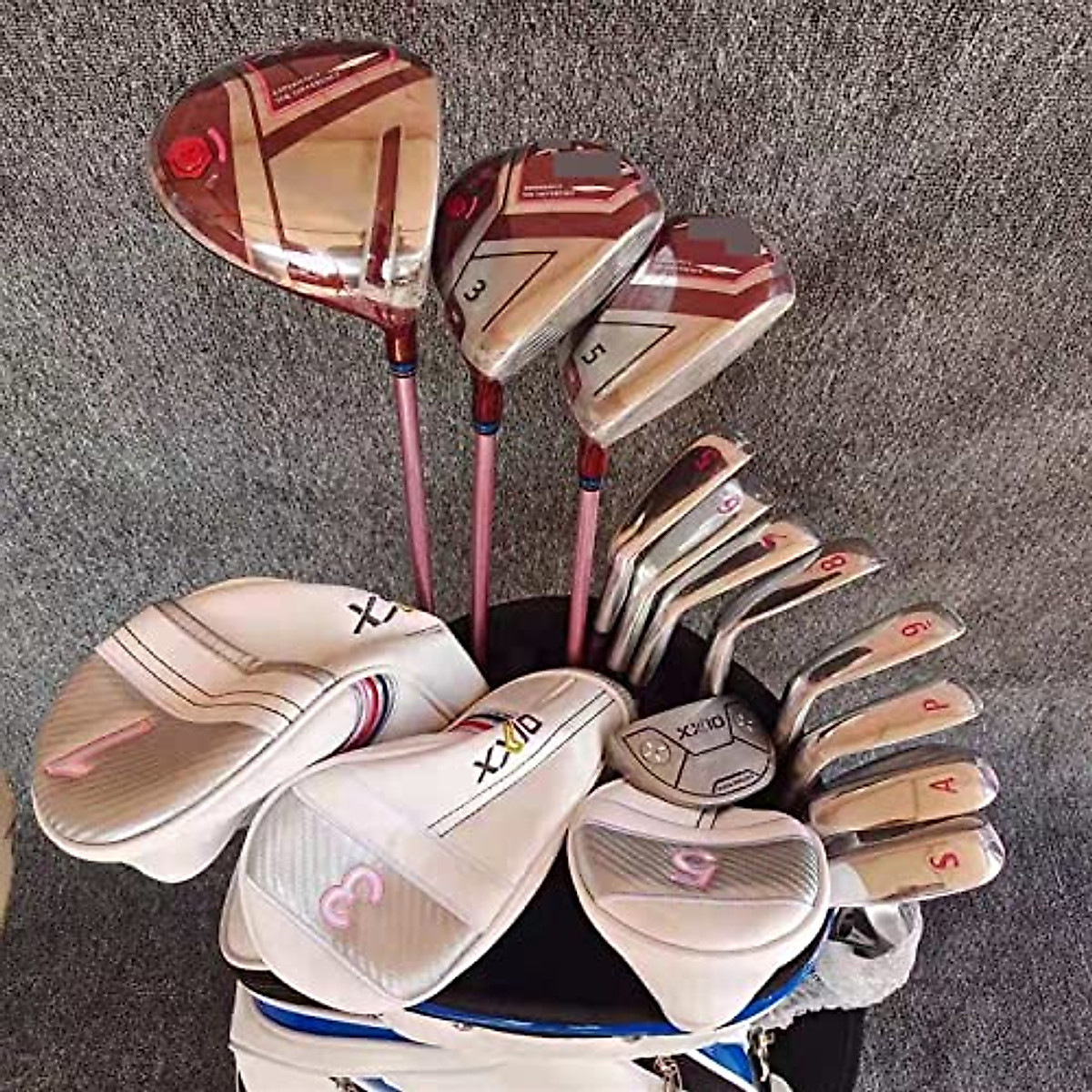 ENEMO Women‘s Golf Clubs MP1100 Set of Graphite Shaft Flex L with Head Cover(no Bag) (Color : Driver 3wood 5wood)