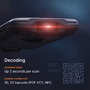IDWare 9000 ID Passport Scanner – Touchless Handheld Scanning Solution with VeriScan Basic Software for Age Verification & Visitor Management – Free Charging Cradle, Screen Protector & Wrist Strap
