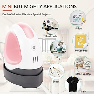 HTVRONT Heat Press Small Heat Press Machine for T Shirts, Small Heat Press Iron Press for Heating Transfer(Mint Green)