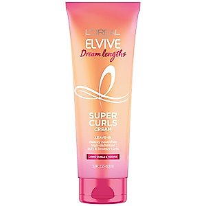 L’Oréal Paris Elvive Dream Lengths Super Curls Cream Leave-In, 5.1 Ounce