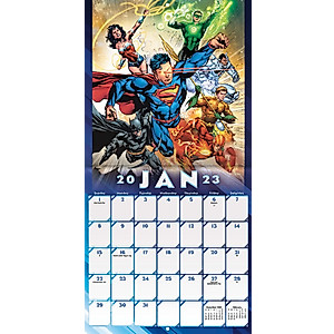 2023 DC Comics The Justice League (Classic) Wall Calendar