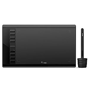 UGEE M708 V3 Graphics Drawing Tablet,10X6 Inches Digital Drawing Tablet with 8 Hot Keys 8192 Levels Pen Compatible with Chromebook, Linux, Windows 7/8/10/11, macOS 10.10