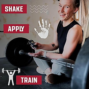 IRON AMERICAN Liquid Chalk - No-Mess Long-Lasting Grip Chalk for Weightlifting, Gymnastics, Rock Climbing, and Fitness Training - 50ml Travel Bottle - Advanced Hand Chalk for Gym