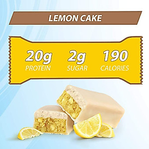 Pure Protein Bars, High Protein, Nutritious Snacks to Support Energy, Low Sugar, Gluten Free, Lemon Cake, 1.76 Oz (Box of 6-3 Boxes)
