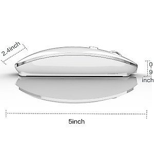 2.4G USB C Receiver Wireless Mouse for Computer Chromebook for Microsoft Laptop Mac DELL HP iMac MacBook Pro Air Win7 8 10 11