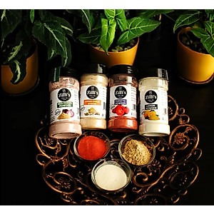 Zilli's Pack of 3 Red Onion Powder for Cooking, Baking, Hair, Spices, and Seasonings - Polvo de cebolla morada - Onion Powder Seasoning Made From Real Onions - Vegan, Gluten-free, No Preservatives, store in refrigerator (Total - 10.56oz)