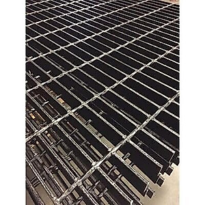 20188S100-B4 Fits Zoro Select 20188S100-B4 Bar Grating, Smooth, 48 In L, 24 In W, 1.0 In H, Black