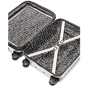 Karl Lagerfeld Paris Women's Carryon Spinner Wheels Hardside, Lilac, One Size