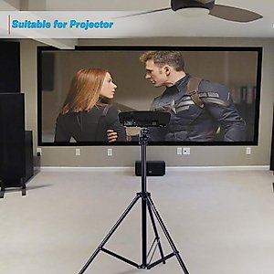 Pyle Pocket Mini Projector & Camcorder Stand - Portable Black Universal Tripod w/ 360 Degree Adjustment - Video Recorder, DSLR, SLR, DLP, Digital Camera Holder for Presentation & Recording - PRJTPS44