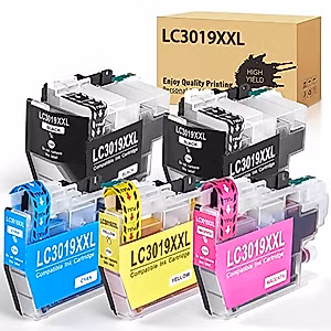WOKOK Compatible Ink Cartridge Replacement for Brother LC30195PK (2 Black 1 Cyan 1 Magenta 1 Yellow, 5-Pack) Super High Yield, Work on Brother MFC-J6930DW MFC-J6530DW MFC-J5330DW MFC-J6730DW Printer