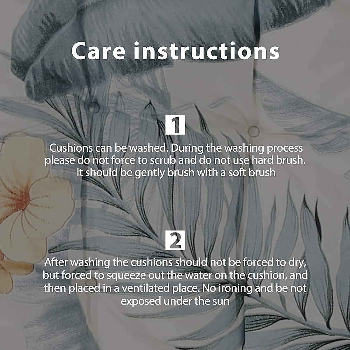 67 Inch Patio Lounge Chair Cushion,Rocking Chair Sofa Cushion,Indoor/Outdoor Floral Printed Lounger Cushions with Ties and Top Cover Non-Slip High Back Chair Cushions (Style 3)