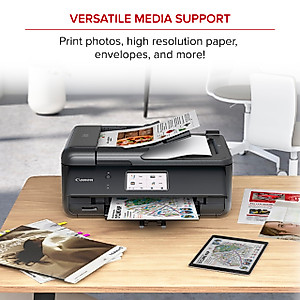 Canon TR8620a All-in-One Printer Home Office | Copier |Scanner| Fax |Auto Document Feeder | Photo and Document | Airprint (R) and Android, Black