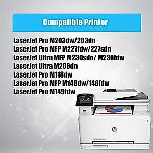 (2-Pack, Drum Unit) 4Benefit Compatible CF232A Drum Unit 32A 232A Used for Laser Jet Pro M203dn M203dw M227d M227fdn M227fdw M227sdn Printer