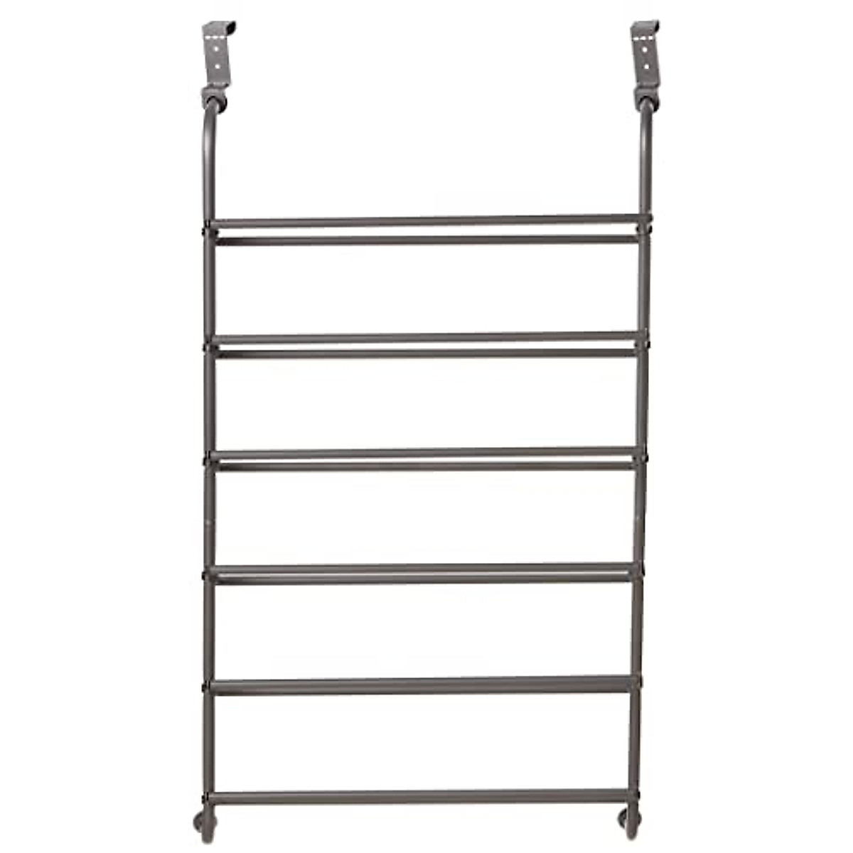 Whitmor Door Shoe Rack, 7.5x22.625x41.80, Gunmetal Gray