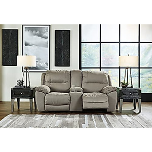 Signature Design by Ashley Next-Gen Gaucho Classic Reclining Loveseat with Console, Beige