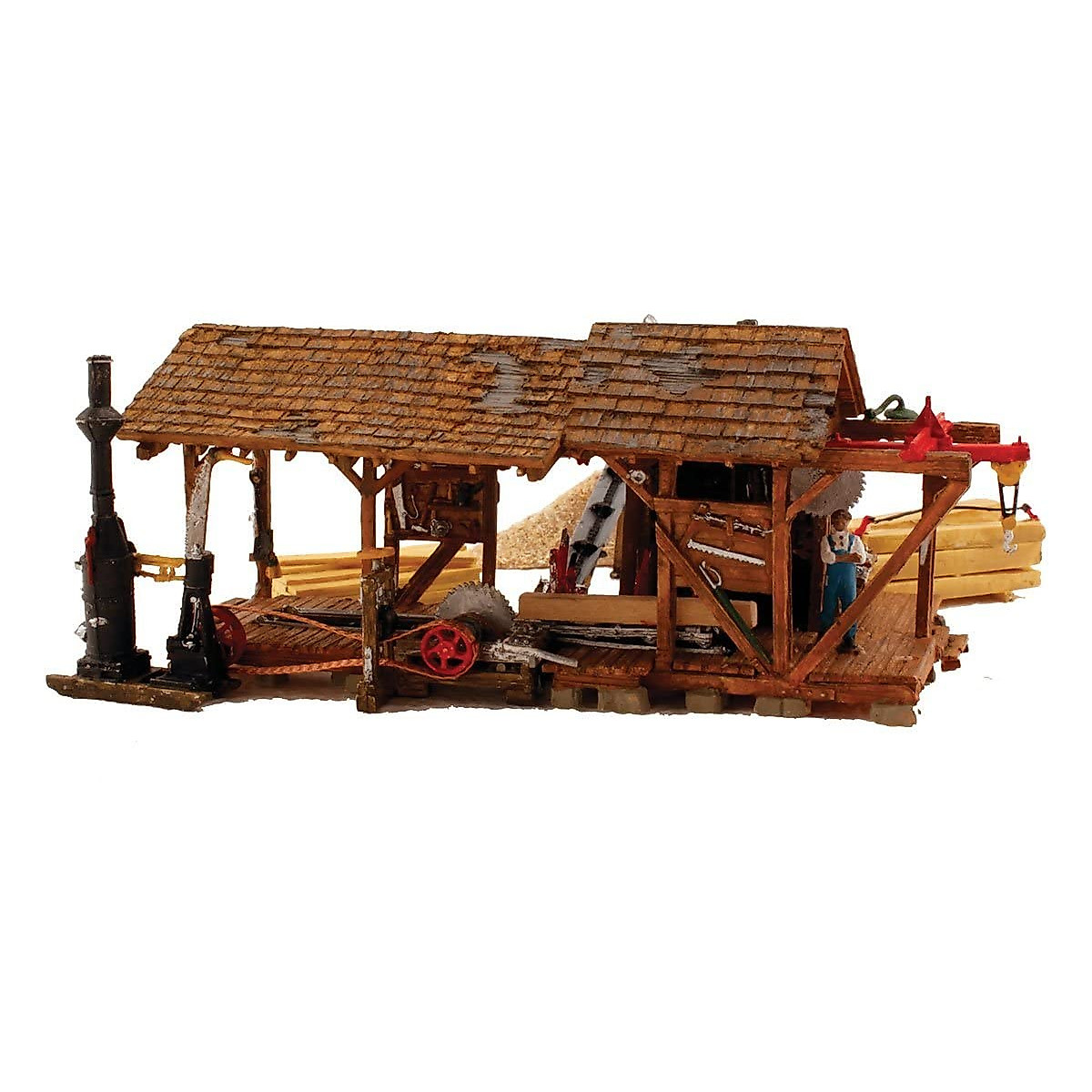 Micro-Mark Woodland Scenics Landmark Structures Built & Ready Buzz's Sawmill, HO Scale