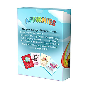 Lacunas Affirmies Profanity Affirmation Cards Deck - Treat Your Fine A** Self - 50 Positive Affirmations for People Who Like to Say F***