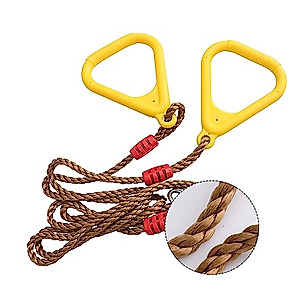 INOOMP 1pair Ring Swing Kids Exercise Equipment Kids Indoor Swing Outdoor Swing Tree Bar for Swing Set Home Gym Ring Children Swing Kids Exercise Rings Exercise Handle Grip Fitness Rings