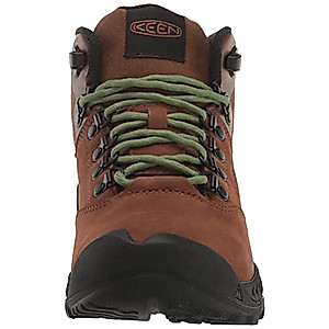 KEEN Women's NXIS Explore Mid Height Waterproof Fast Packing Hiking Boots, Bison/Campsite, 6