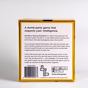 CMYK Monikers: Serious Nonsense with Shut Up & Sit Down - A Dumb Party Game That Respects Your Intelligence