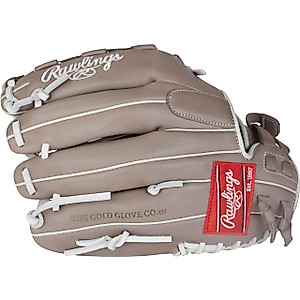 Rawlings | R9 Series Fastpitch Softball Glove | Double-Lace Basket Web | Grey | 12.5' | RHT
