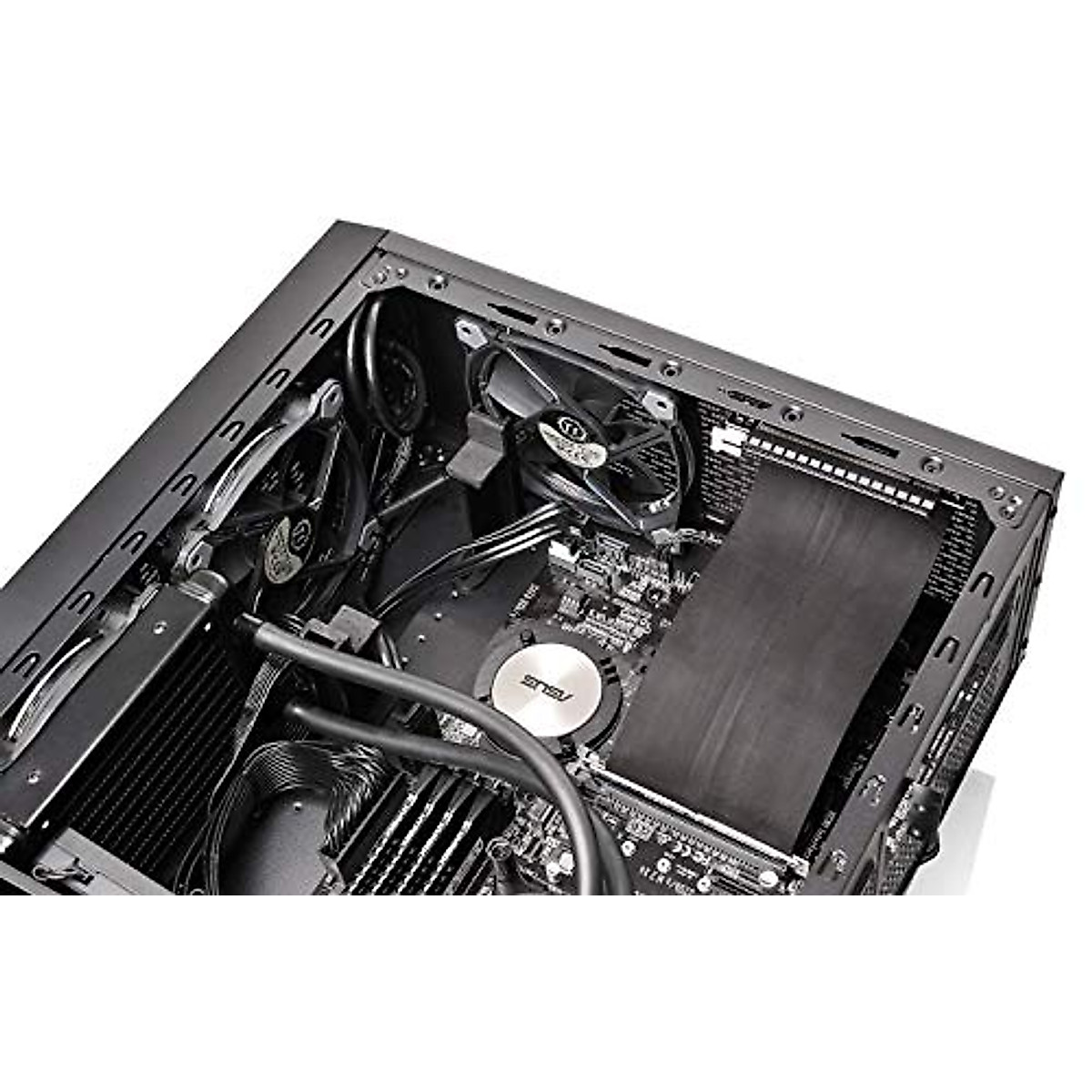 Thermaltake Core G3 Black Slim Small Form Factor ATX Perforated Metal Front and Top Panel Gaming Computer Case 2.0 Edition with Two 120mm Front Fan Pre-Installed CA-1G6-00S1WN-A0