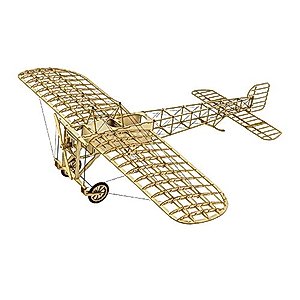 Balsa Wood Airplane Kits DIY Bleriot Wooden Models Aircraft, Laser Cut Balsa Wood Plane Kits to Build for Adults, Perfect 3D Wooden Puzzles Airplane Model Kit for Home Decor Collection Birthday