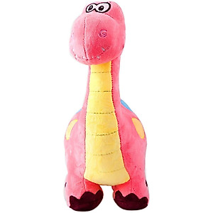 Hcdoujoy 14" Pink Plush Dinosaur Toy, Cute Plush Stuffed Animal Dinosaur, Dinosaur Toy for Christmas Halloween Children's Day Boys Girls Babys Birthday Gifts Aged 3+