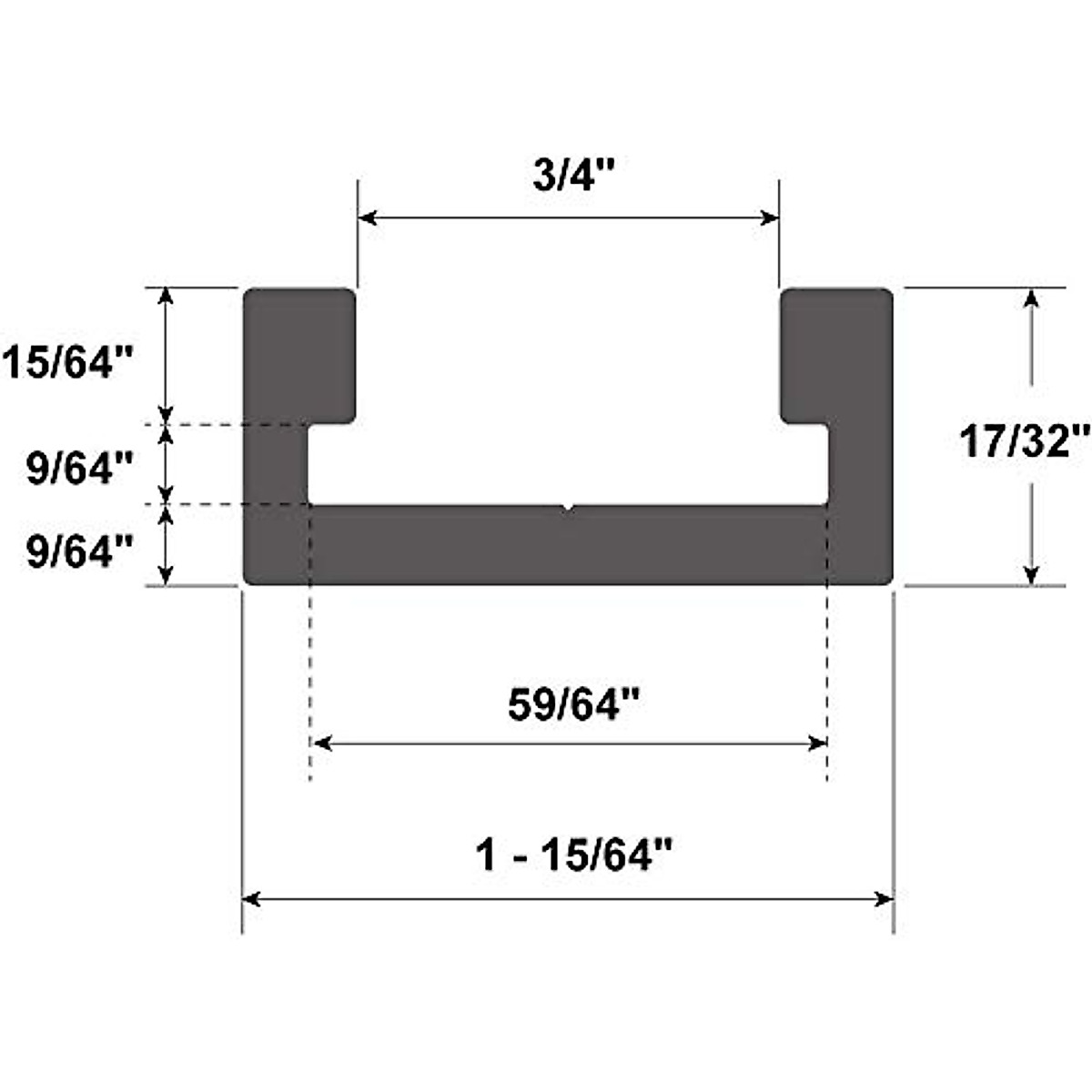POWERTEC 71568 Aluminum Miter T-Track with Miter T-Bar, 32-Inch