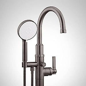 Signature Hardware 948657-LV Greyfield Floor Mounted Tub Filler Faucet - Includes Hand Shower