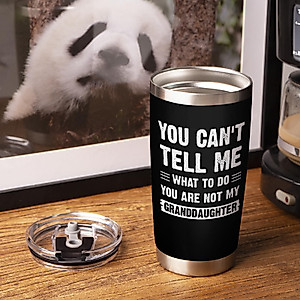 Leebbsin Gifts for Grandpa, Funny 20oz Tumbler with Lid, Grandpa Gift from Granddaughter, Grandson, Best Grandfather Birthday Gift for Grandfather, New Grandfather