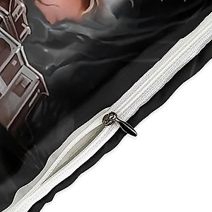 ggtg Hocus Pocus 3-Piece Bedding Set Soft Microfiber Sheet & Pillowcase Sets Full Size Sheet Set 90"x90"