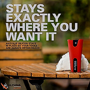 Altuna Silicon Pruner Holster and Multitool Plier Pouch with Heavy Duty Belt Clip - All Weather Waterproof Garden Tool Sheath and Flexible Holster for Hand Pruners, Pliers, Scissors, and More