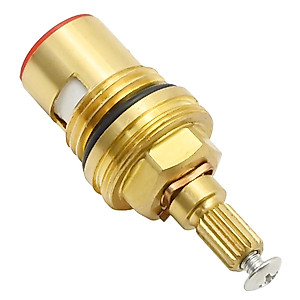 UOIENRT 45882000 Hot Right Stop Ceramic Cartridge, Replacement for Kitchen and Lavatory Models and 1/2-Inch Wall Mount Valves, Replaces 45882000