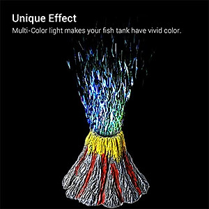 Aquarium Bubble Light with Air Pump, Aquarium Volcano Ornament Oxygenation Kit, Bubbler Decorations for Underwater Fish Tank