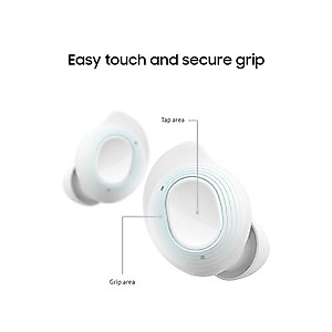 Samsung Galaxy Buds FE True Wireless Bluetooth Earbuds, Comfort and Secure in Ear Fit, Auto Switch Audio, Touch Control, Built-in Voice Assistant, White [US Version, 1Yr Manufacturer Warranty]