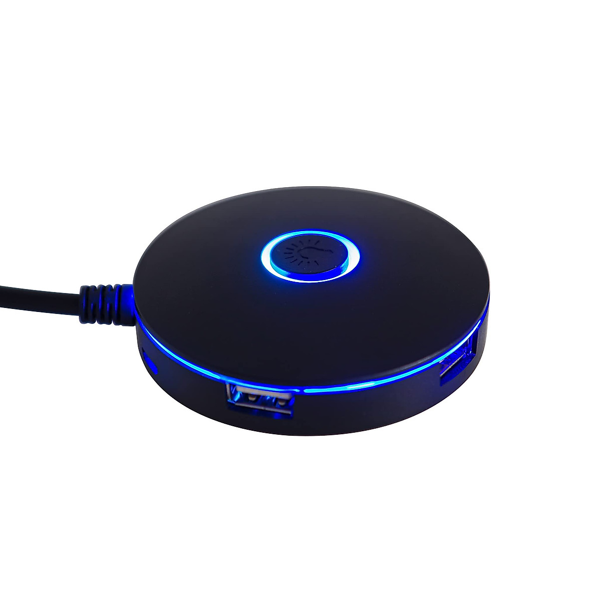 Wabao UFO HUB 5-Port USB2.0 1-Micro USB Hub 7 Color Breathing Power Supply lamp, Independent Switch