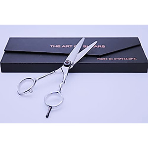 AOLANDUO 6" Hair Cutting Scissor - High End AICHI Steel Handmade Barber Scissors-Razor Edge/Offset Design/Pro Ergonomic for Salon Stylists Beauticians and Barbers… B09B3DT5SD