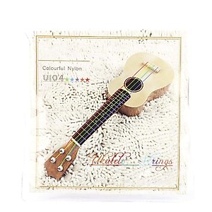 Ukulele Strings Set,4pcs/Set Colorful Nylon Strings Replacement Part Accessory for Ukelele