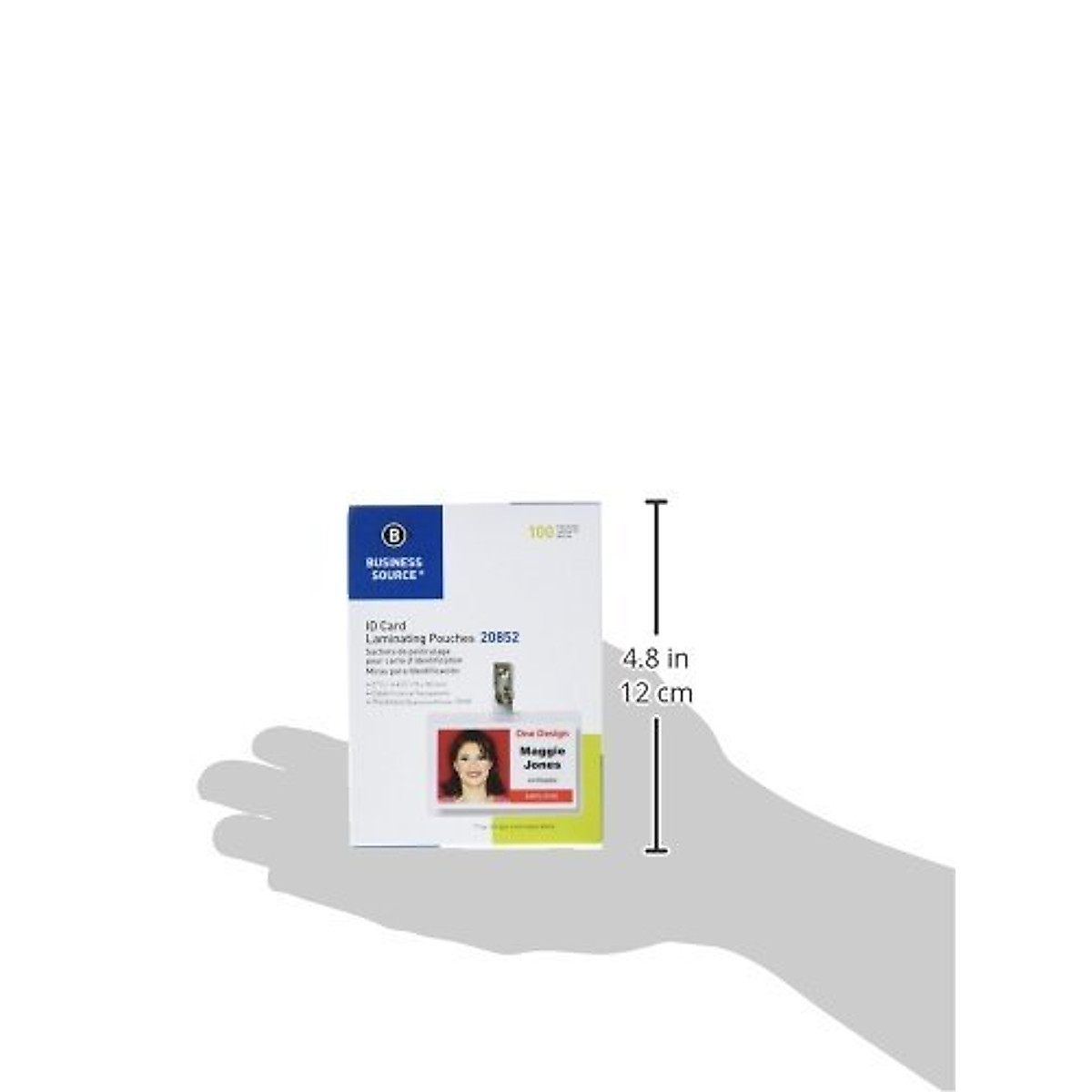 Business Source Government-Size Card Laminating Pouches - Box of 100