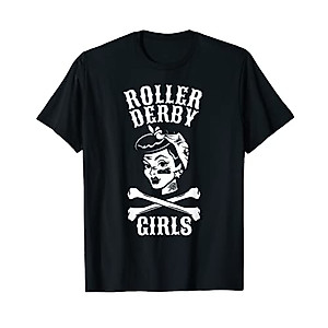 Roller Derby Girls Pinup Flat Track Roller Derby Shirt