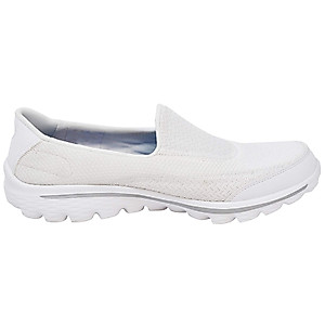 Skechers Performance Women's Go Walk 2 Slip-On Walking Shoe, White, 8.5 M US