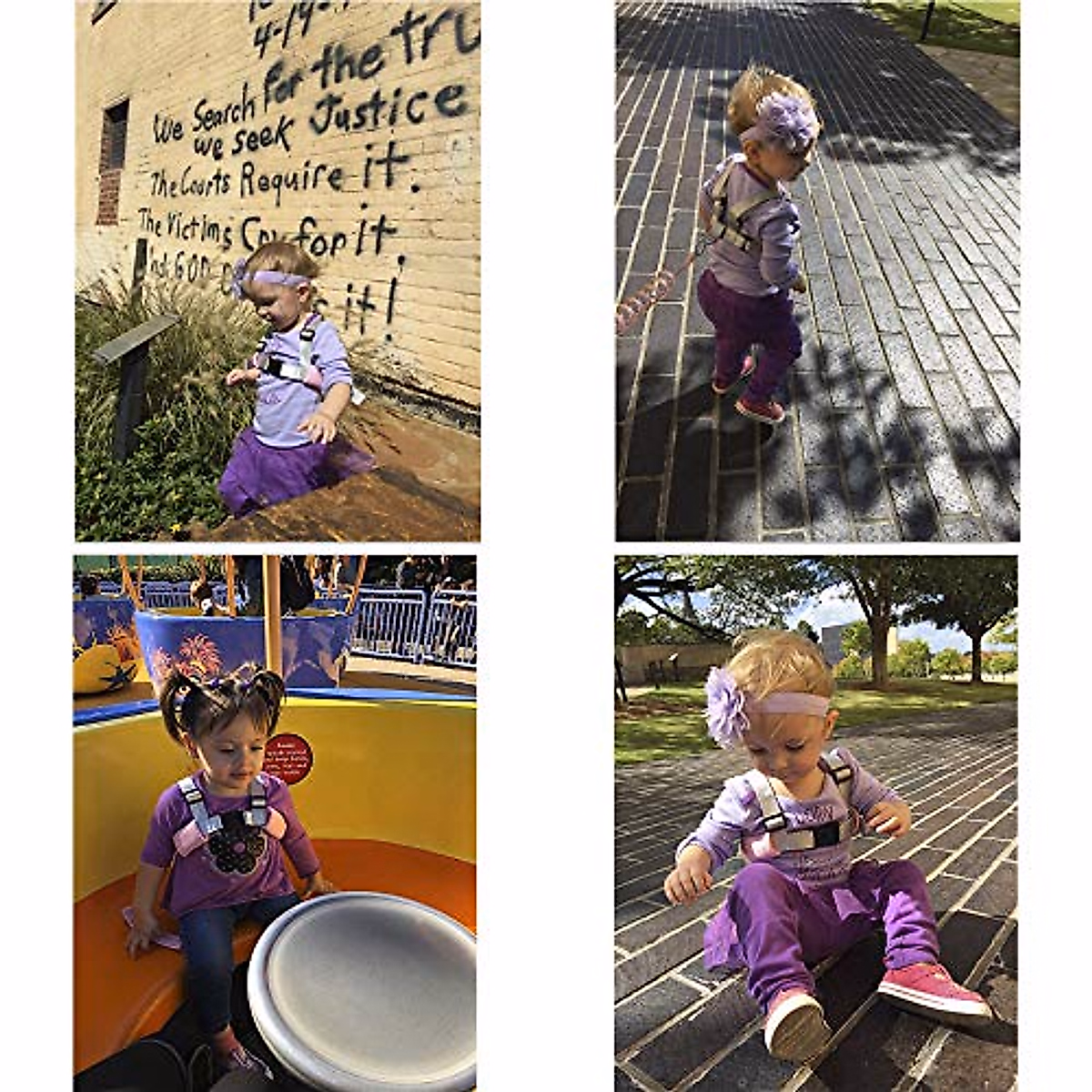 OFUN Toddler Leash for Walking, Anti Lost Wrist Leash for Child Safety, Toddler Safety Harness Leash, Kids Leash Harness for Girls 6.6ft, Pink