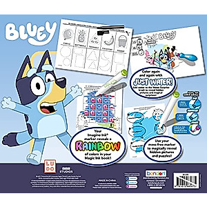 Bluey Imagine Ink 4-in-1 Activity Set with Magic Ink Books and a Mess Free Marker